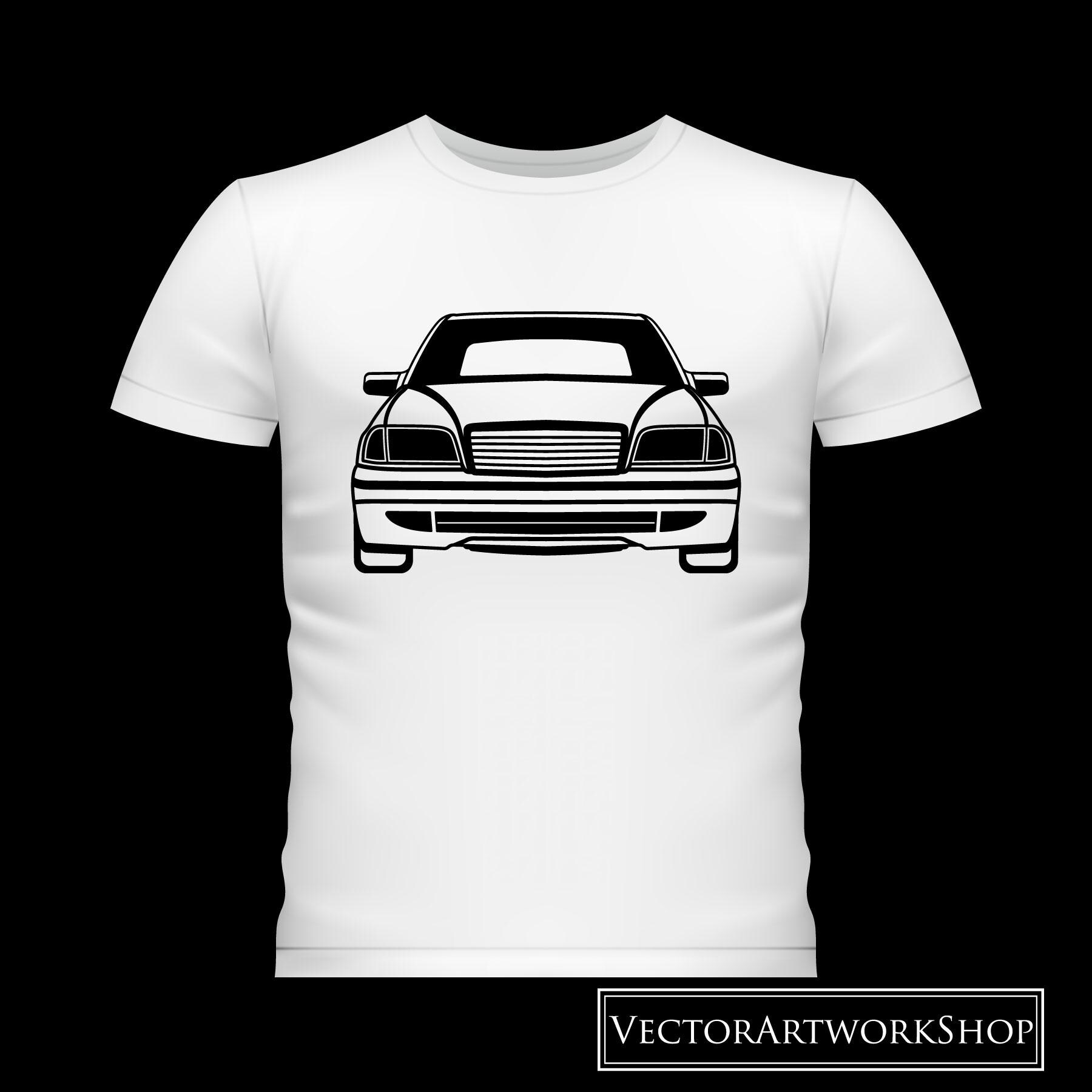 C36 AMG W202 Car Svg, Sport Car Vector, Front German Car Design, Tshirt ...