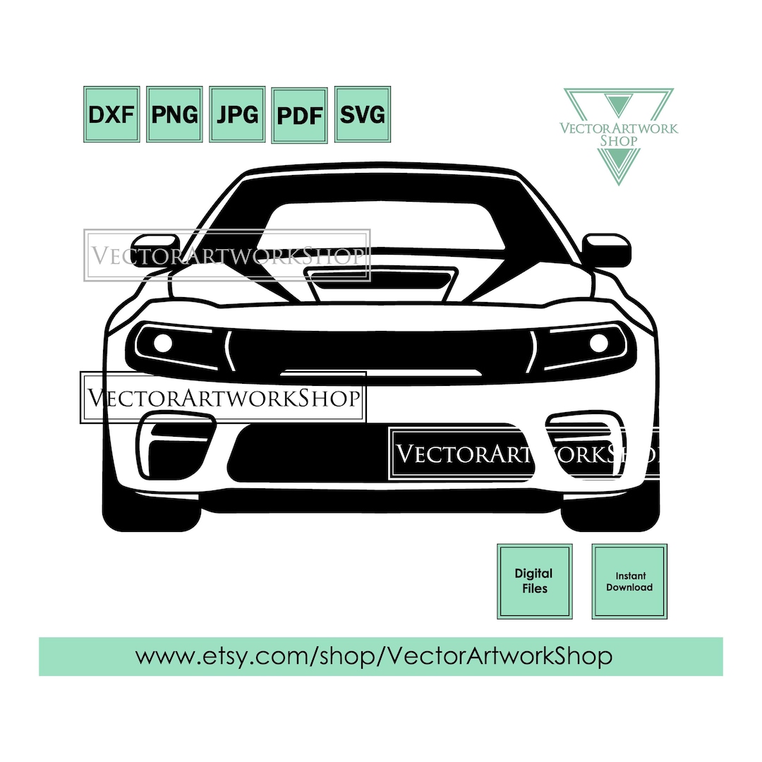 Charger 2021 Svg 392, American Muscle Car Vector, Instant Download ...