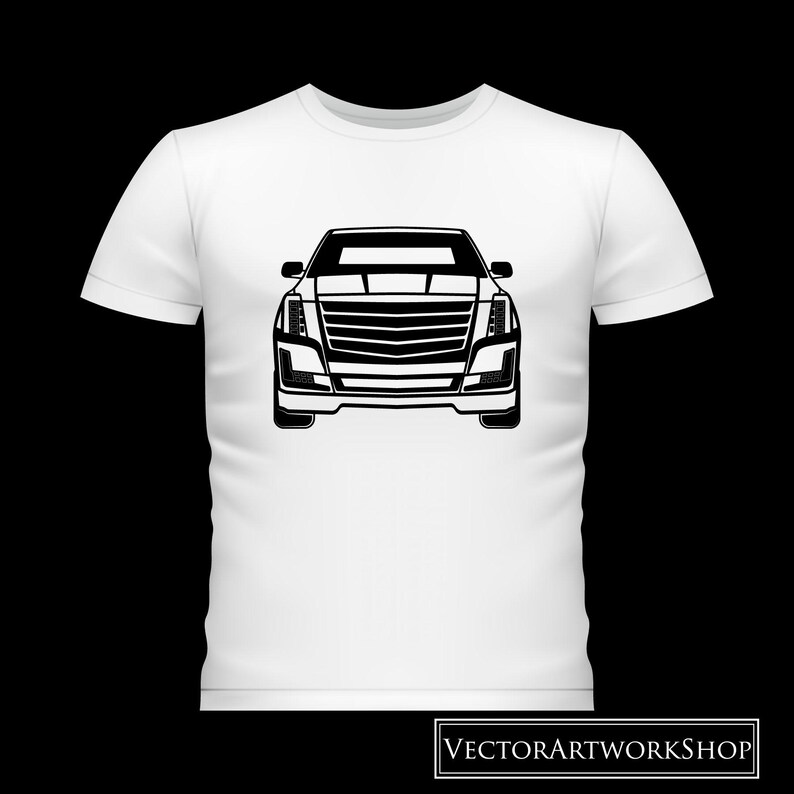 Escalade IV Car Svg, Escalade Luxury Suv Car, American Suv Caddy Vector ...