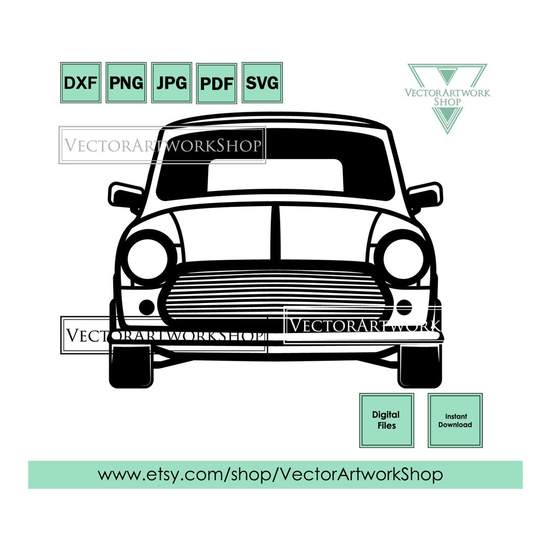 Mini Svg, Mark II Model, Repair Instant Download, Car Vector Design ...