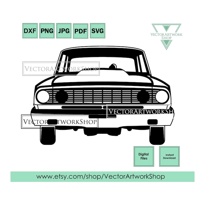 Fairlane Thunderbolt 1964 Car Svg, Muscle Car, American Muscle Car ...
