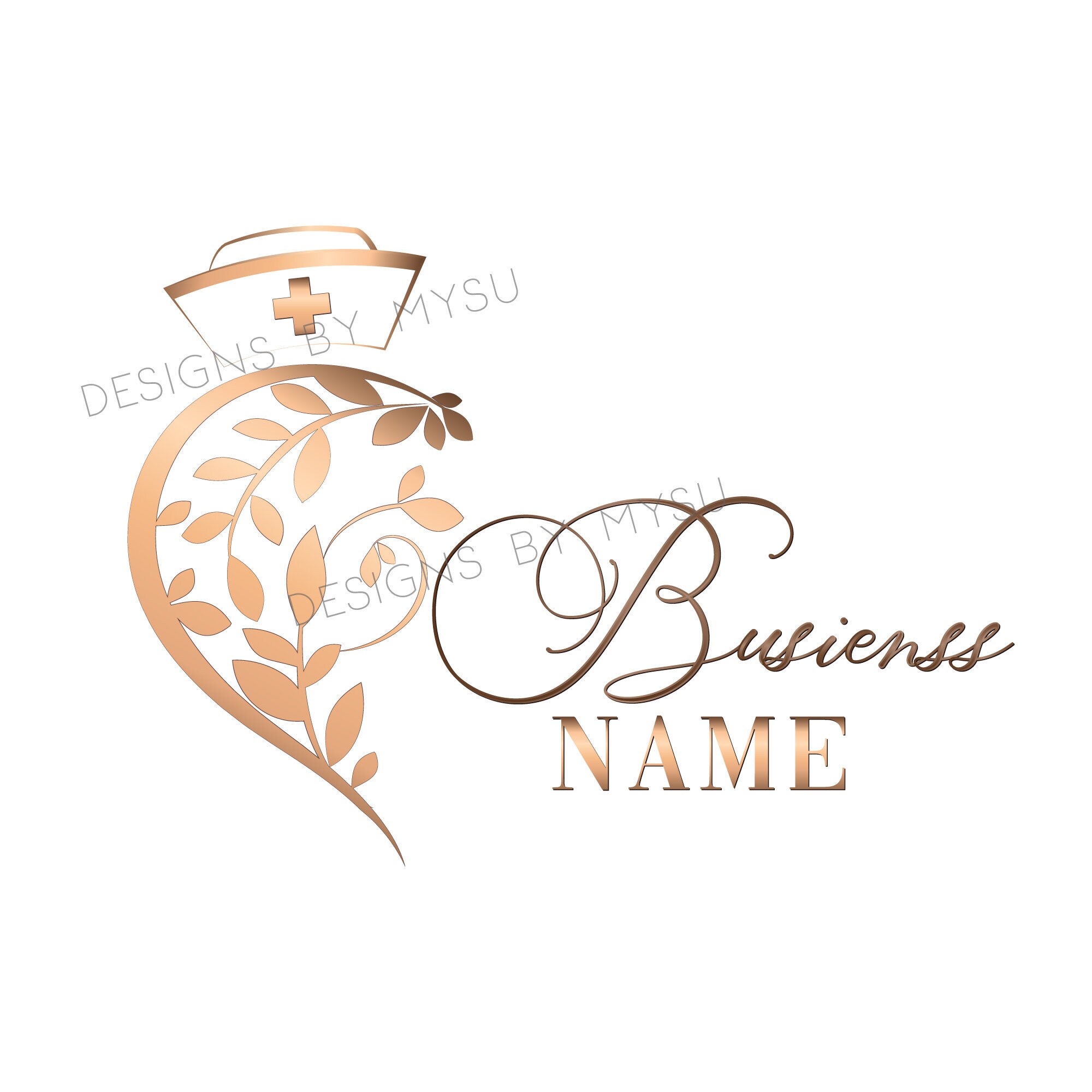 Custom Logo Design, Nurse Logo, Scrubs Logo, Nurse Hat Logo, Logo for ...