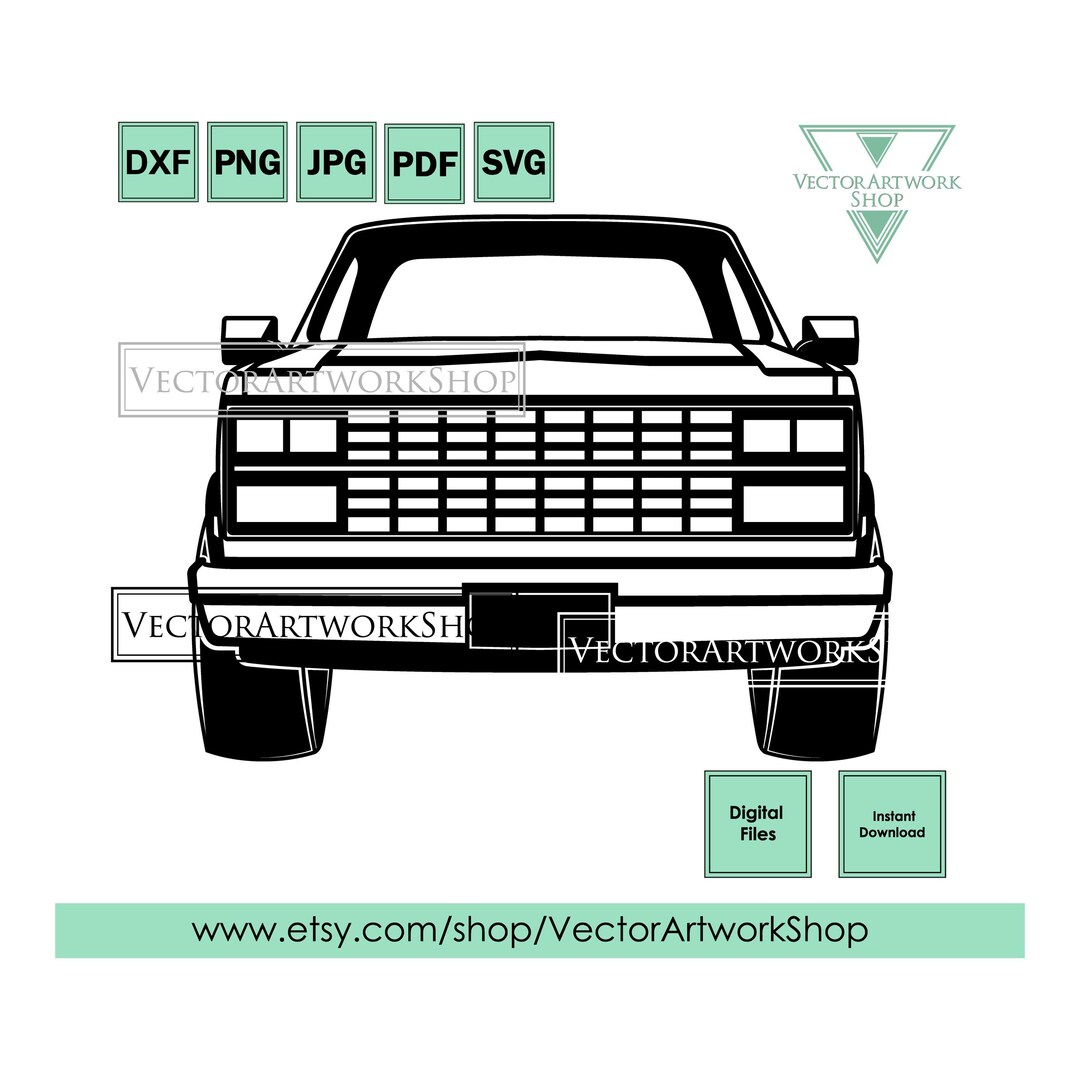 Suburban 7th Gen Car Svg, Chevy Off-road, American Suv, Silhouette ...
