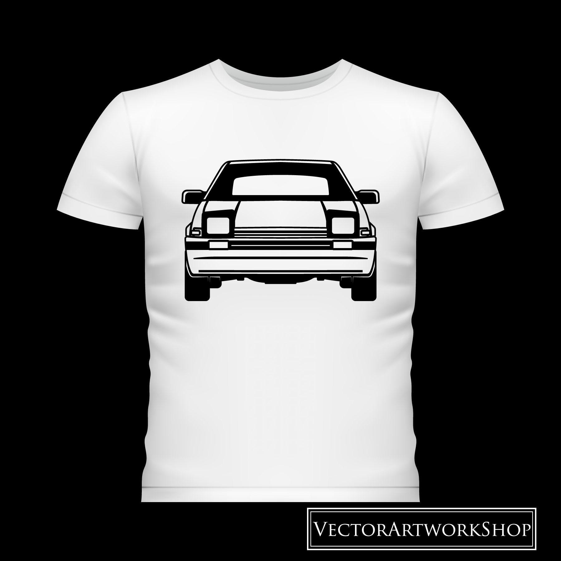 AE86 Trueno Sprinter Car, Svg Front Japanese Design, Sport Car Vector ...