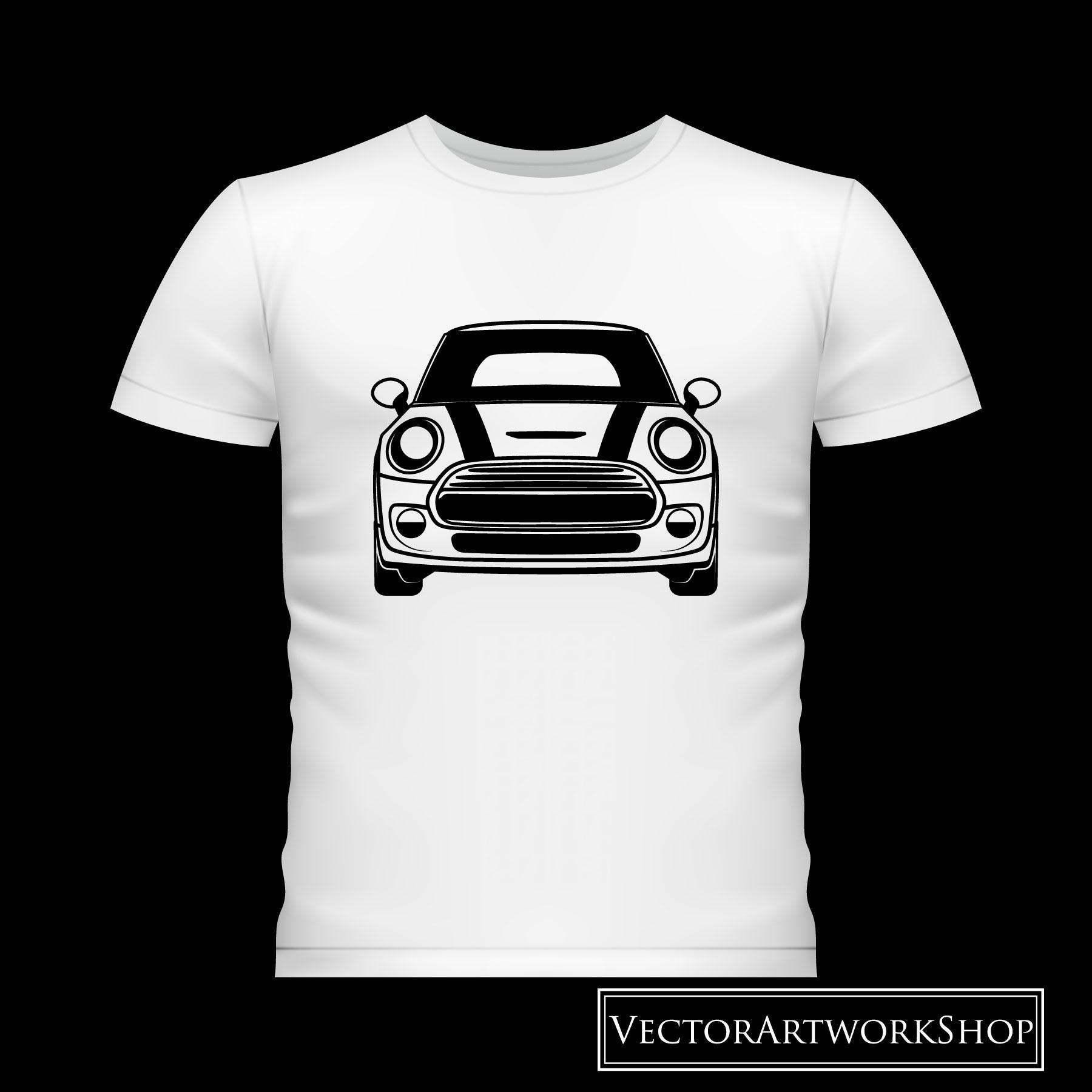 Mini Svg, Hardtop Cooper F55, Silhouette Cut Files, Car Vector Design ...
