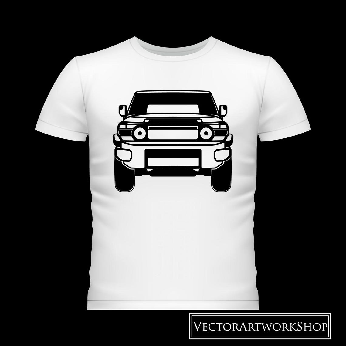 Fj Cruiser Off-road Svg, Suv Front View, Clip Art Graphic Art Instant ...