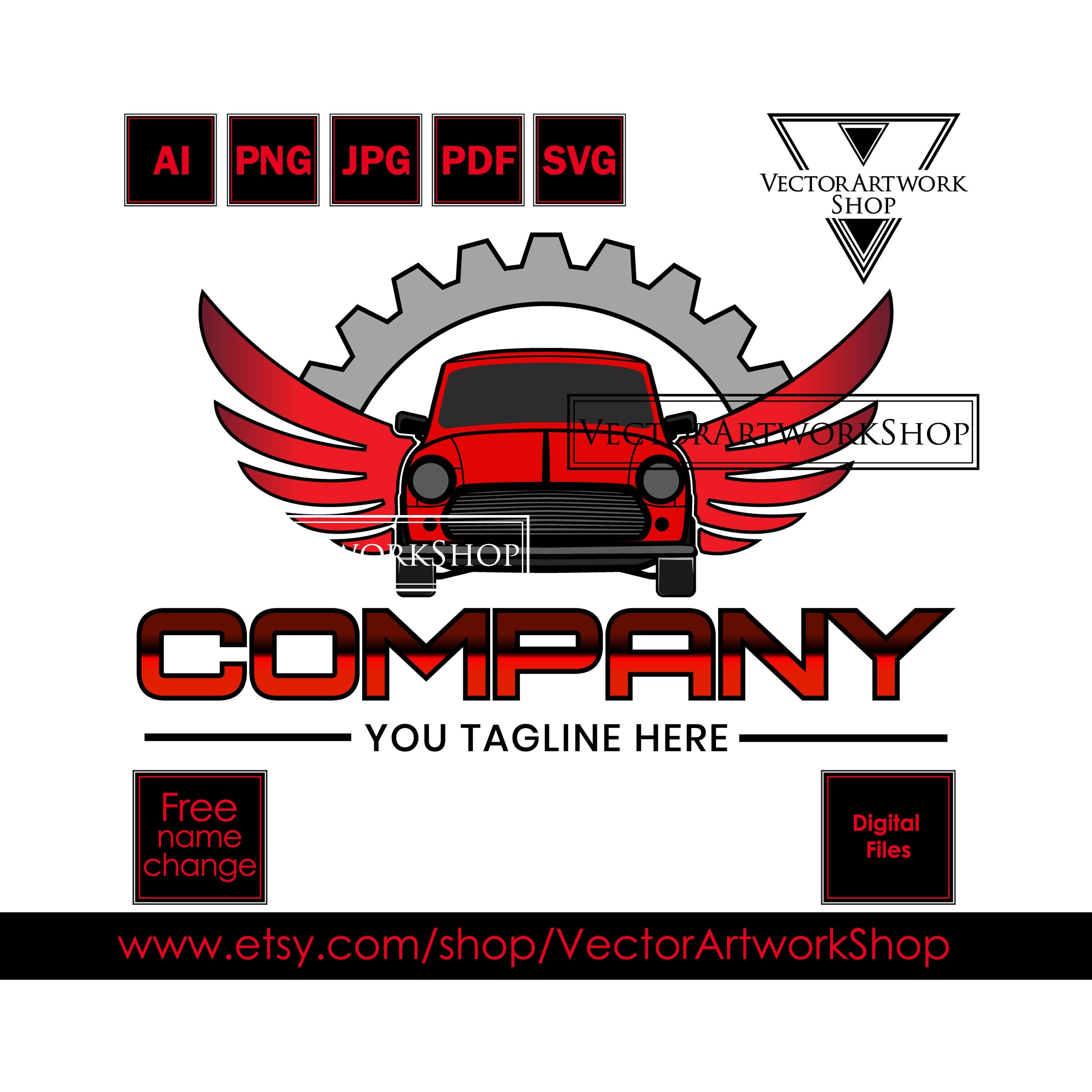 Car Service Logo, Auto Repair Parts Logo, Automotive Service, Mechanic ...