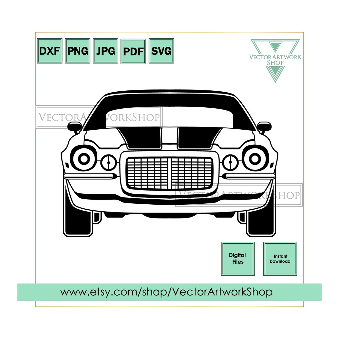 Camaro Z28 Car Svg, Muscle Car Svg, American Muscle Car, Zip Instant ...