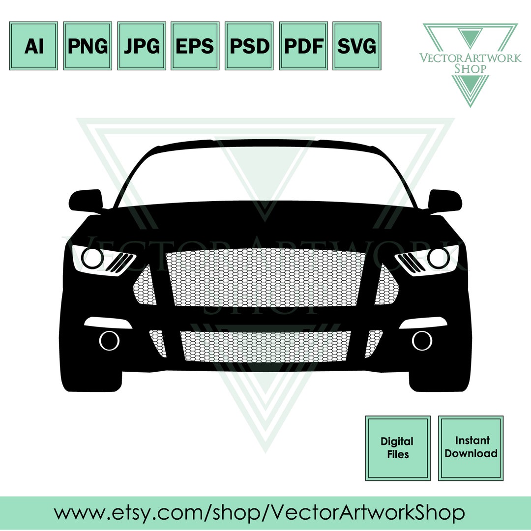 Mustang Car Svg, Muscle Car Svg, American Muscle Car, Zip Instant ...