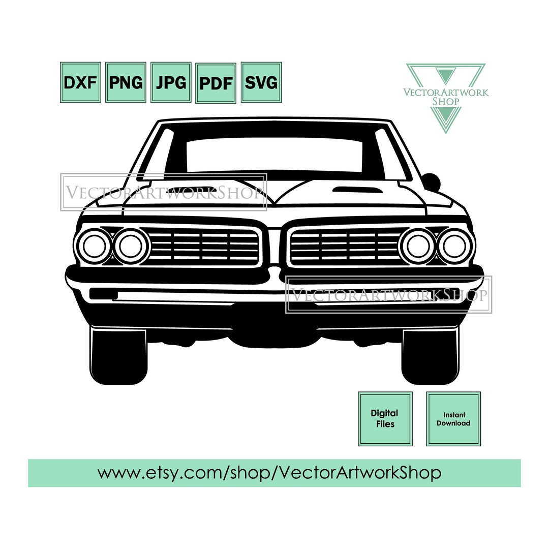 Pontiac-gto 1964 Svg, Muscle Car, American Muscle Car, Instant Download ...