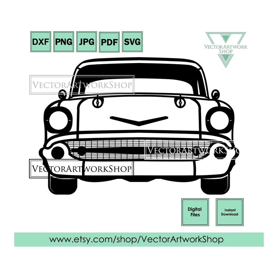 Impala Z11 1963, Chevy American Muscle Car Vector, Instant Download ...