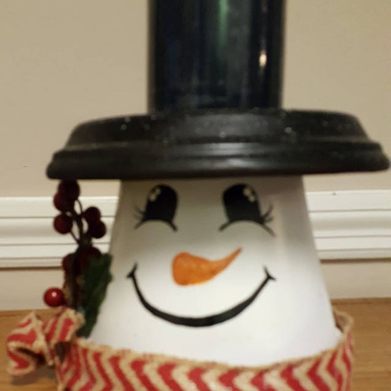 Clay Pot Snowmen - Etsy