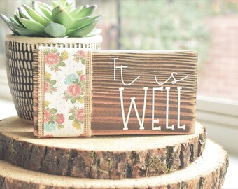 It is well sign | Etsy