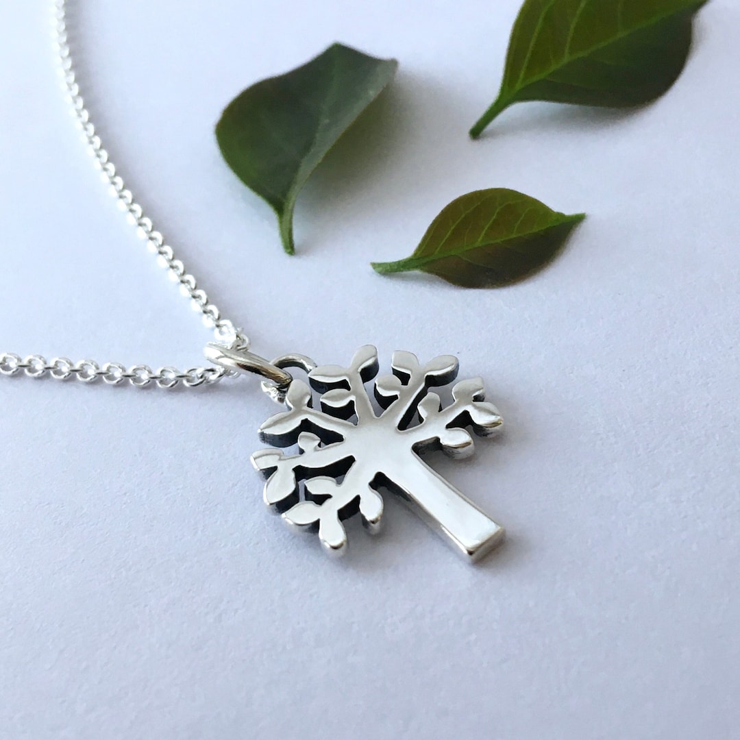 Silver Tree Pendant, Tree of Life Necklace, Botanical Jewellery, - Etsy