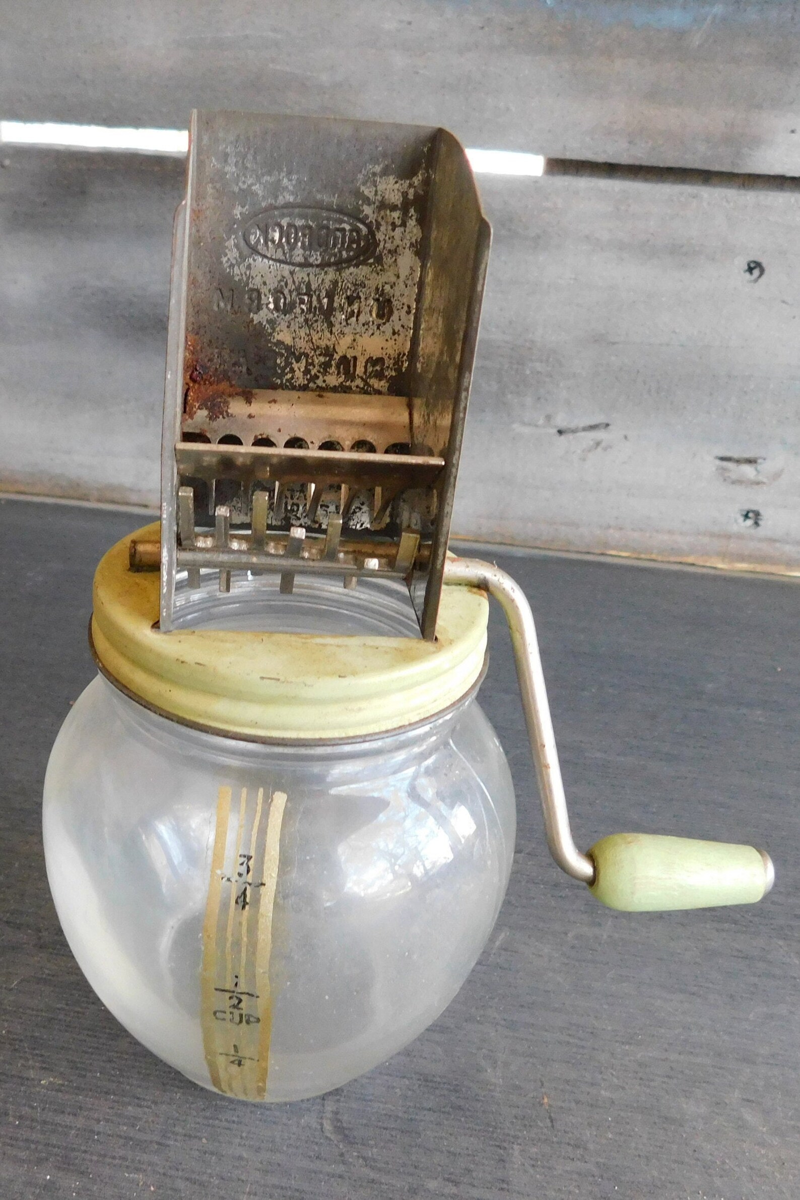 Vintage Androck Nut Meat Chopper With Original Jar, Manual Nut Meat ...