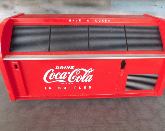 1995 COCA COLA Cooler Replica Bread Box, Coca Cola Bread Box, Red and ...