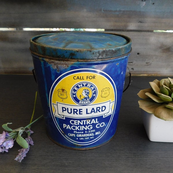 Lard Tin - Etsy