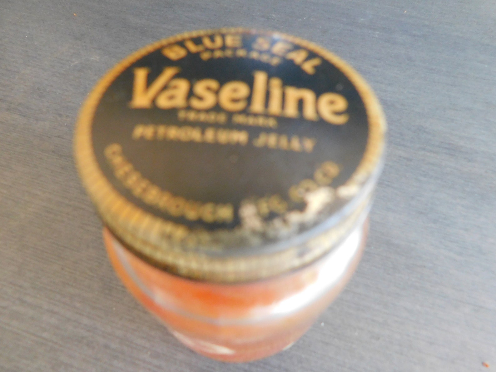 Vintage Blue Seal Vaseline Petroleum Jelly Jar Advertising - Etsy UK