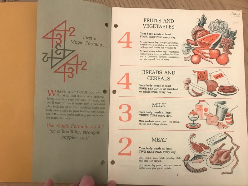 Vintage 4-H Food Magic Cookbook Tricks for Treats:a Fun With Food ...