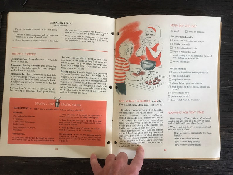 Vintage 4-H Food Magic Cookbook Tricks for Treats:a Fun With Food ...