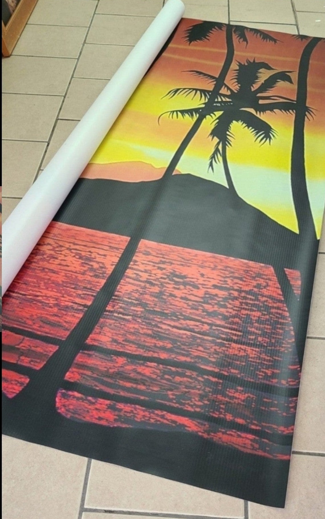 Scarface Sunset Palms Backdrop - Etsy