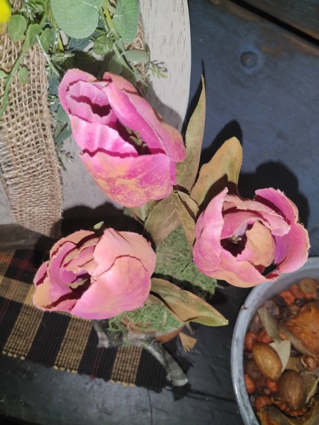 Primitive Spring Tulips, Easter, Floral, Country Garden, Gardening ...