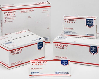 Cost to Mail Filled Medium and Large Flat Rate USPS Box Etsy