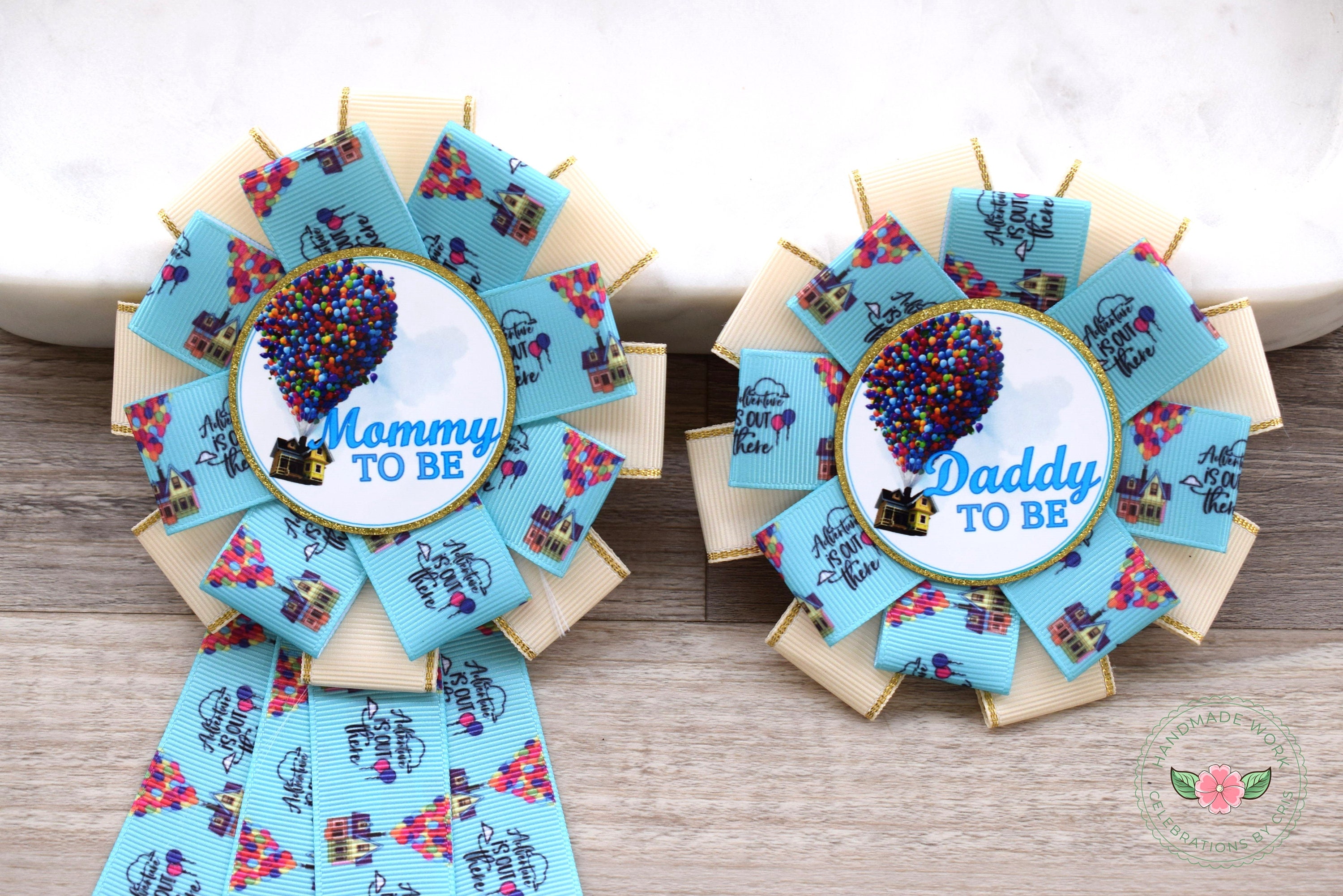 Up Baby Shower, Parent Corsage Pins, Mommy to Be Ribbon, Daddy to Be ...
