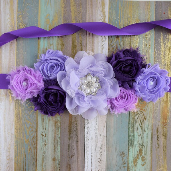 Lilac Sash - Etsy