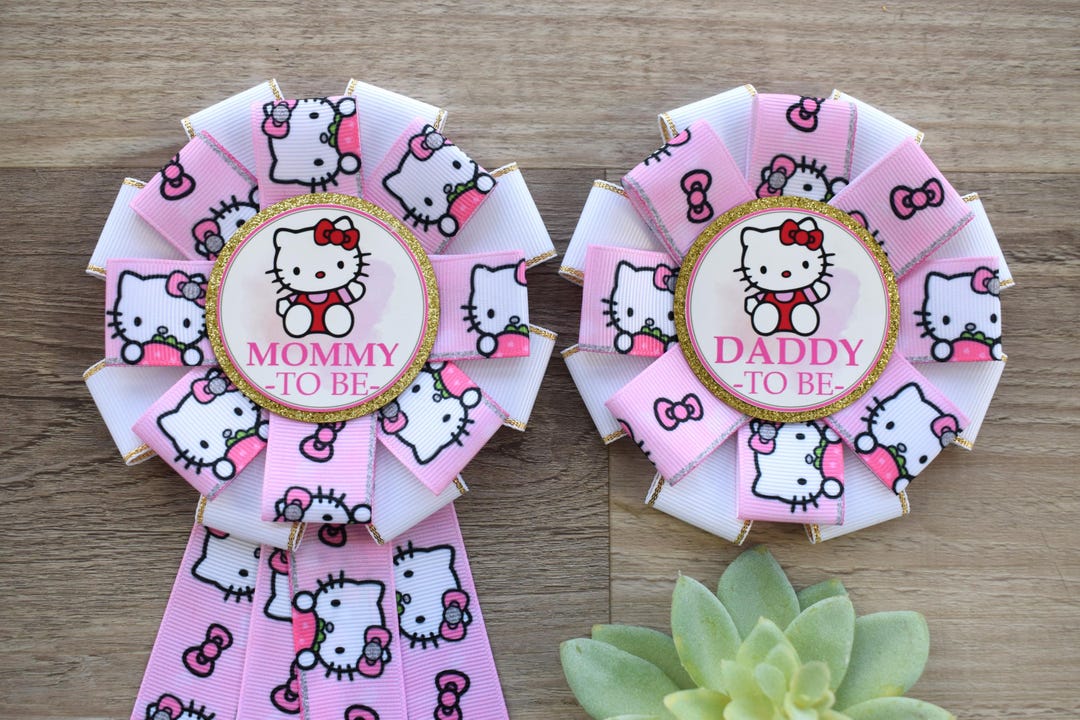 Girl Pink Baby Shower, Parent Corsage Pins, Mommy to Be Ribbon, Daddy ...