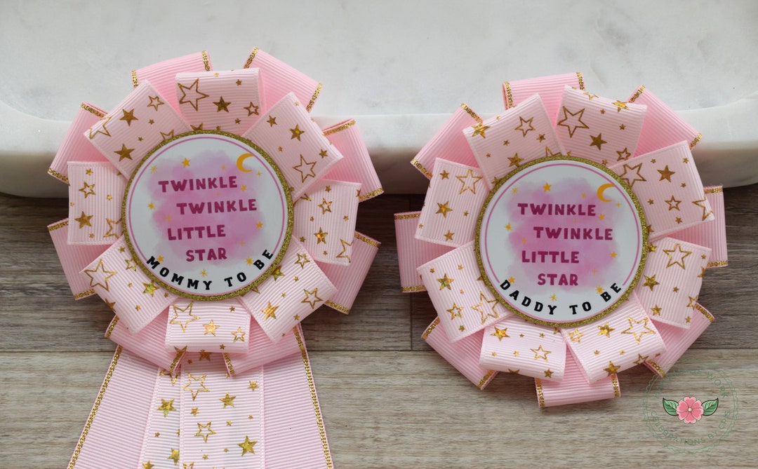 Pink Twinkle Twinkle Little Star Baby Shower, Girl Little Star Parent ...
