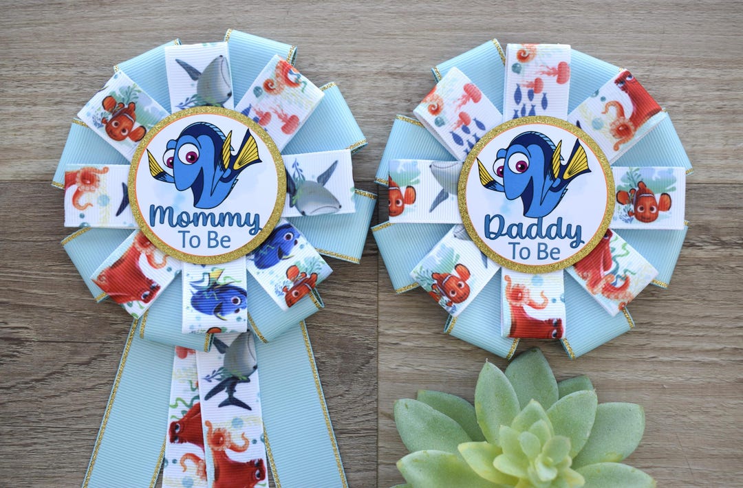Fish Under the Sea Corsage Pins, Finding Nemo Baby Shower, Mommy to Be ...