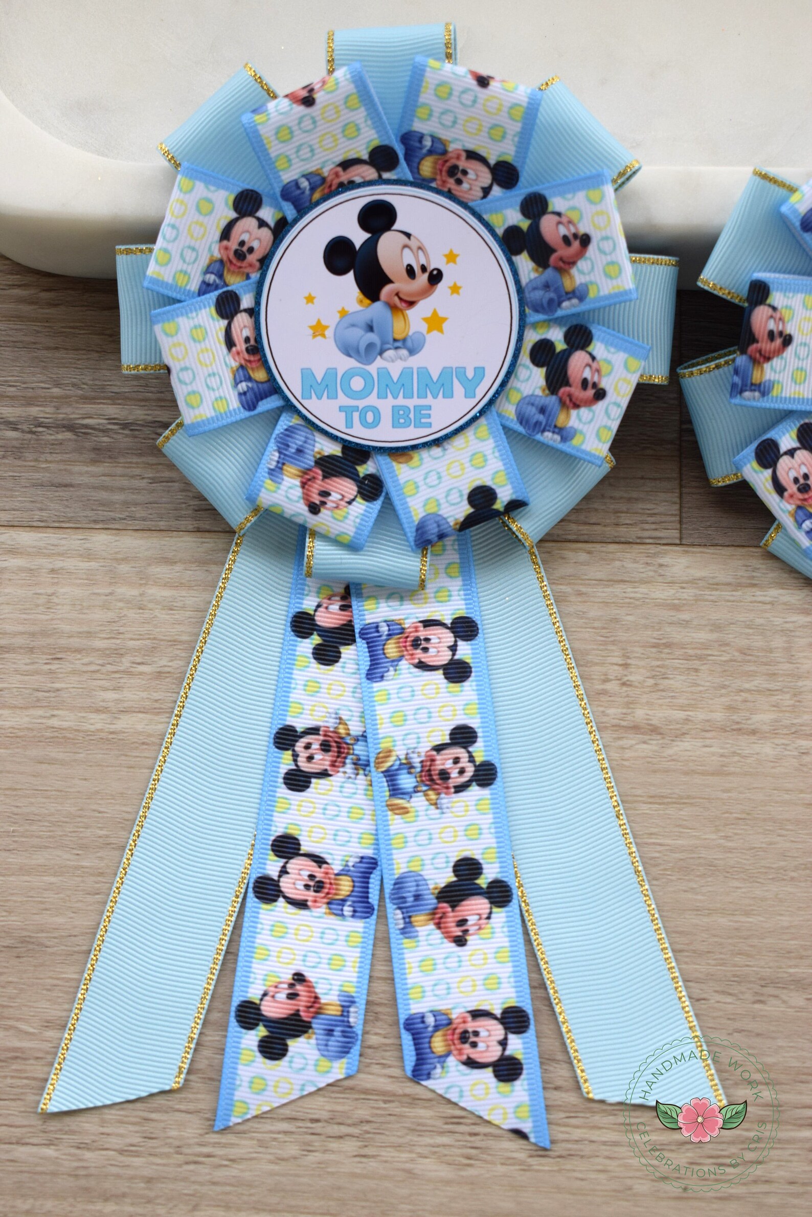 Blue Baby Shower, Parent Corsage Pins, Mommy to Be Ribbon, Daddy to Be ...