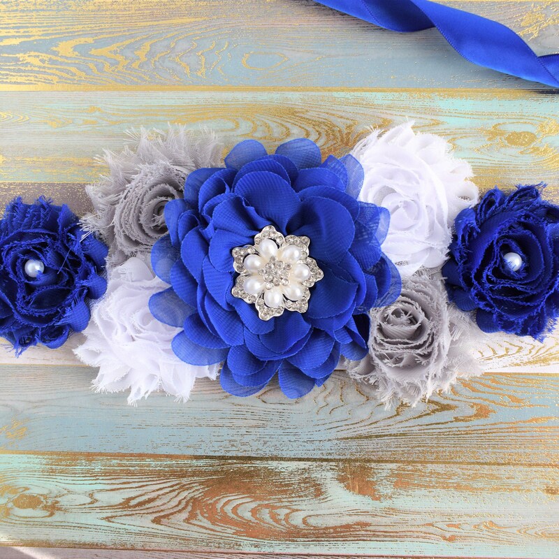 Royal Blue Sash - Etsy