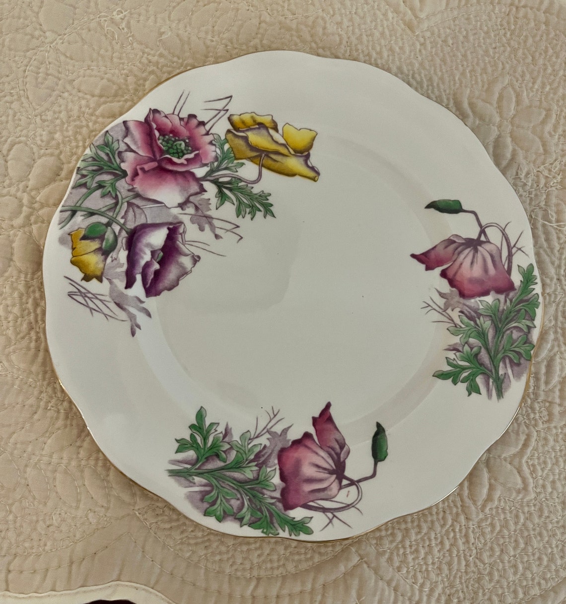 Royal Albert Flower of the Month Series poppy Teacup Trio - Etsy
