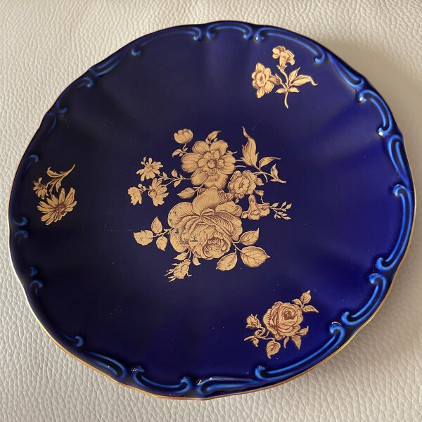 Cobalt Blue Plate - Etsy