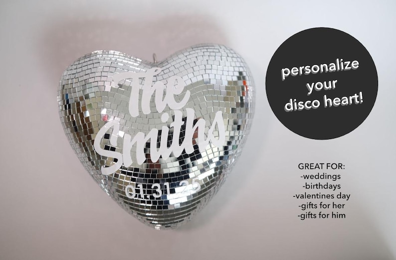 Custom Disco Ball, Heart Shape - Etsy