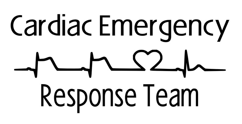 Cardiac Emergency Response Team - W/ EKG Heart - Etsy