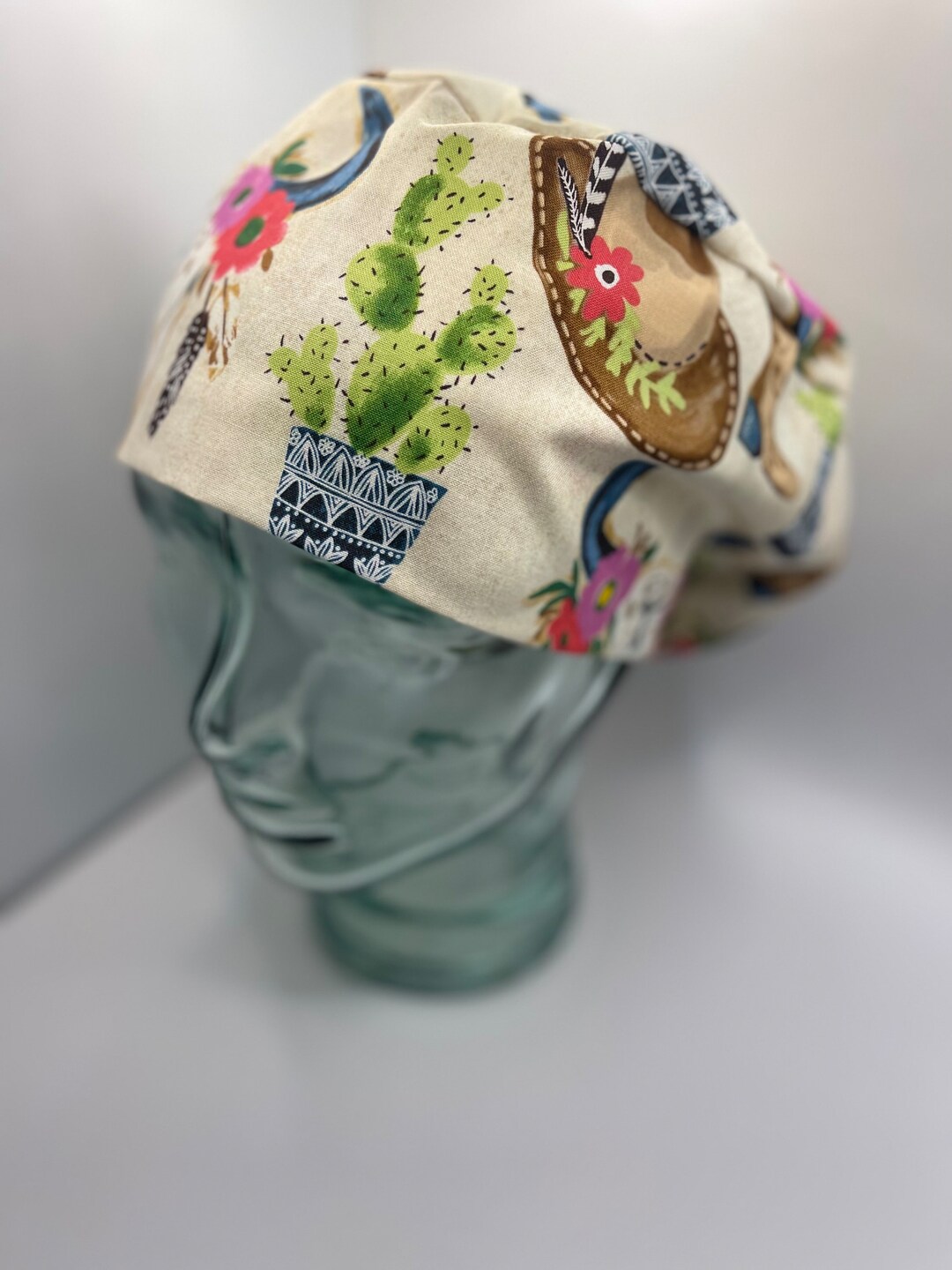 Western Style Women’s Scrub Cap - Etsy