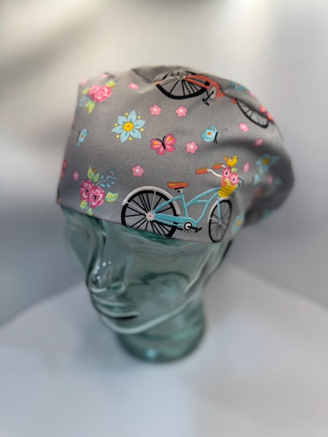 Bicycle With Spring Flowers Women’s Scrub Cap - Etsy
