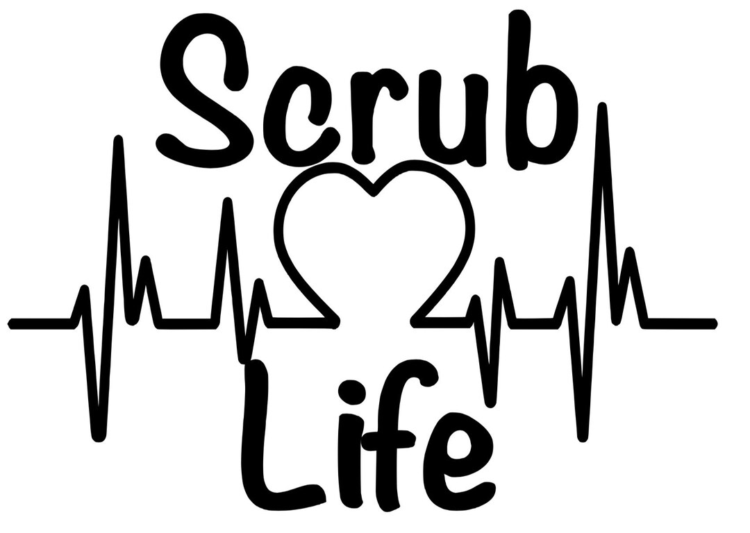 Scrub Life Decal - Etsy