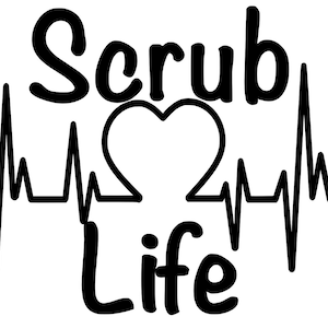 Scrub Life Decal - Etsy