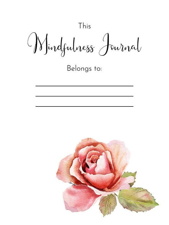 Daily Mindfulness Journal- Printable - Etsy
