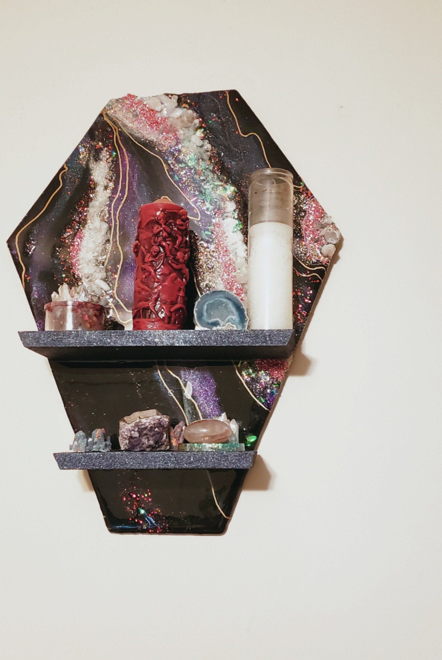 Coffin Wall Shelf Resin Wall Shelf Coffin Wall Decor Witchy | Etsy