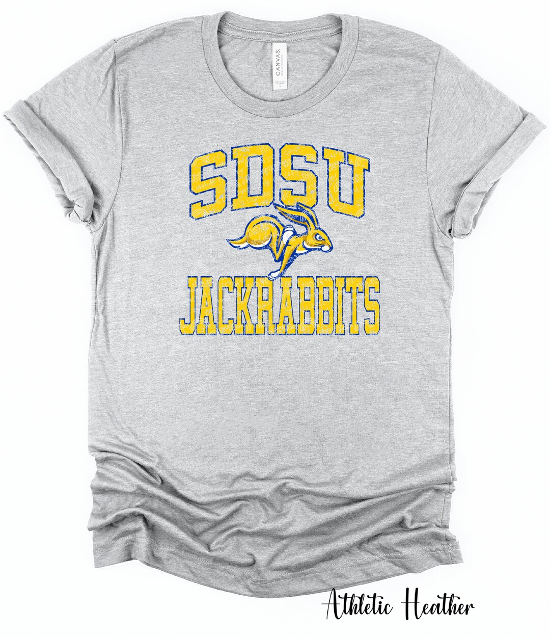 Custom South Dakota Design, South Dakota Jackrabbits Design, Distressed ...