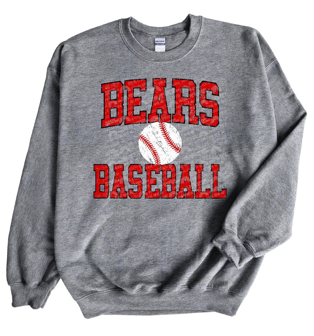 Bears Baseball Design, Distressed Baseball Png, Bears Baseball Shirt ...