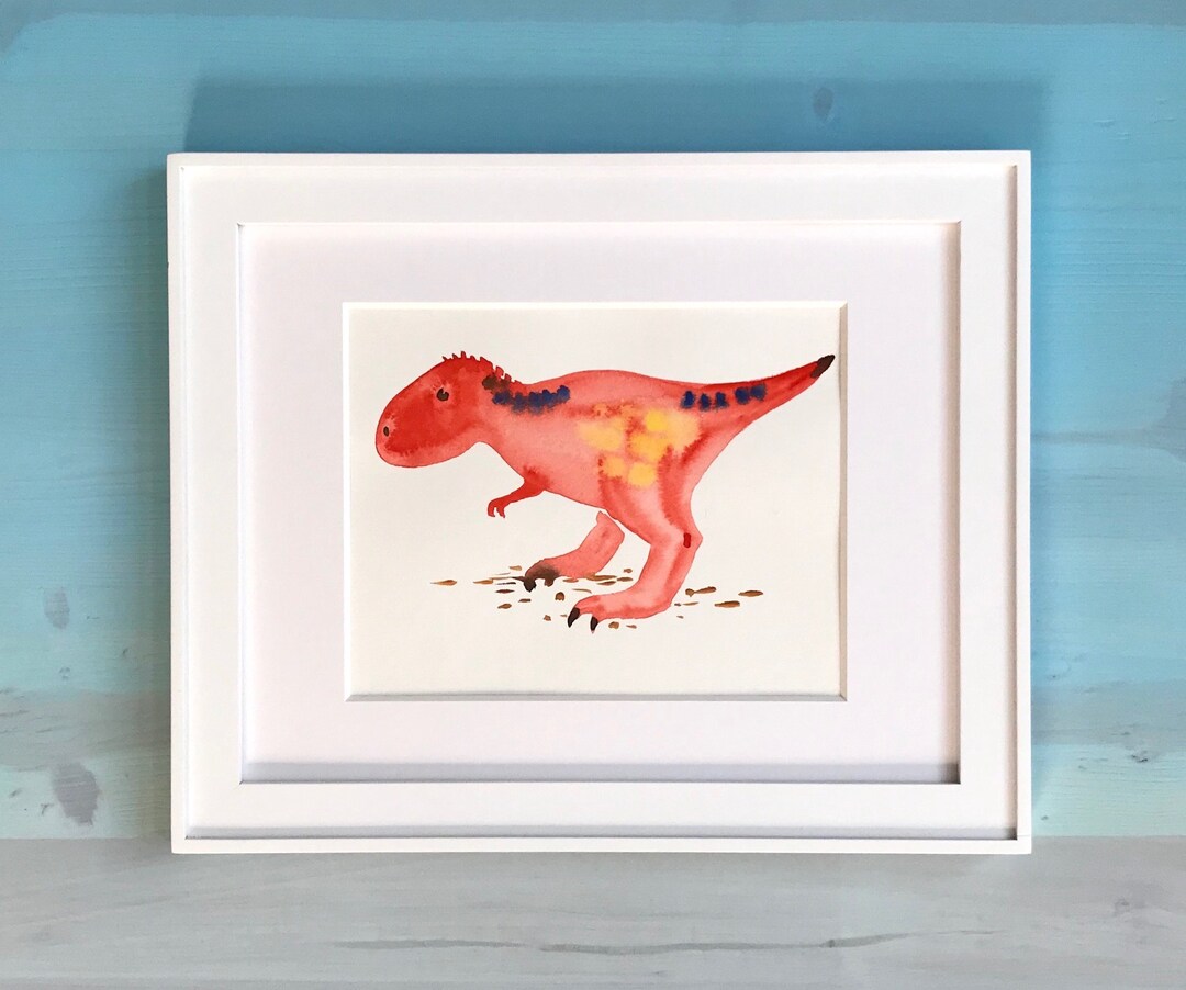 T-rex Dinosaur Print Dinosaur Decor Dinosaur Nursery Print Nursery Boy ...