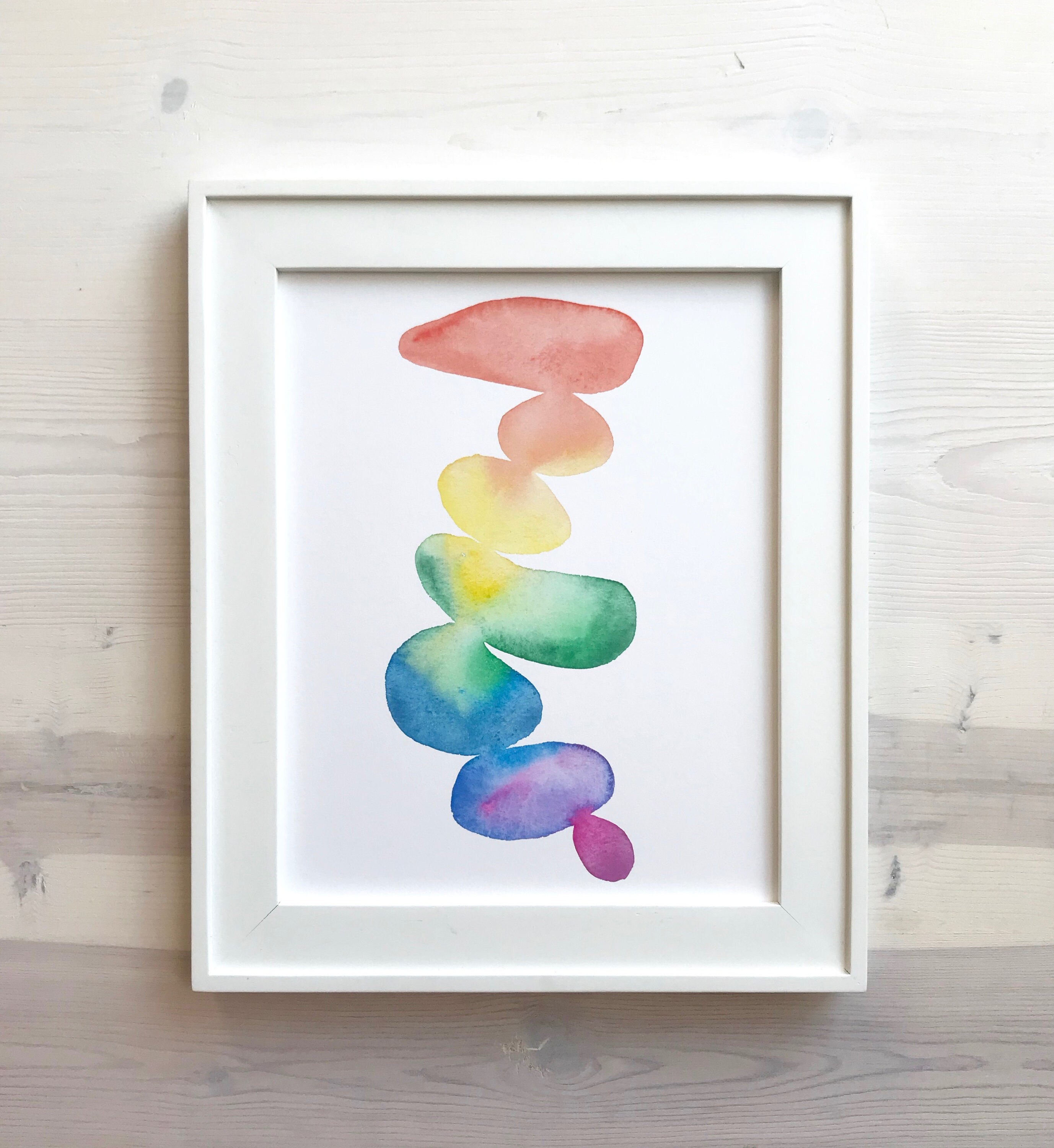Rainbow Watercolor Original Watercolor Rainbow Art Print - Etsy