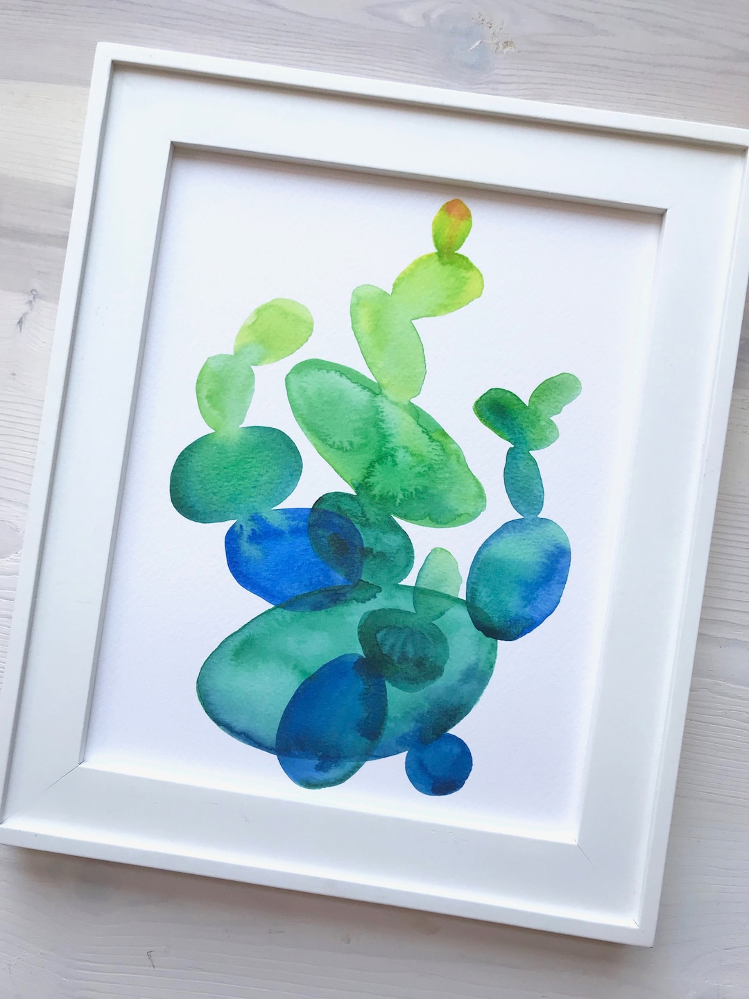 Sea Glass Abstract Watercolor Abstract Print Watercolor Print Original ...