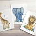 Safari Animal Watercolor Print Set Safari Nursery Decor Zoo Animals ...